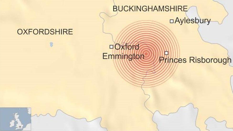 Earthquake felt in Oxfordshire and Buckinghamshire - BBC News