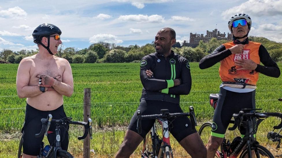 Vale of Belvoir: Sports players pose for cheeky charity calendar - BBC News