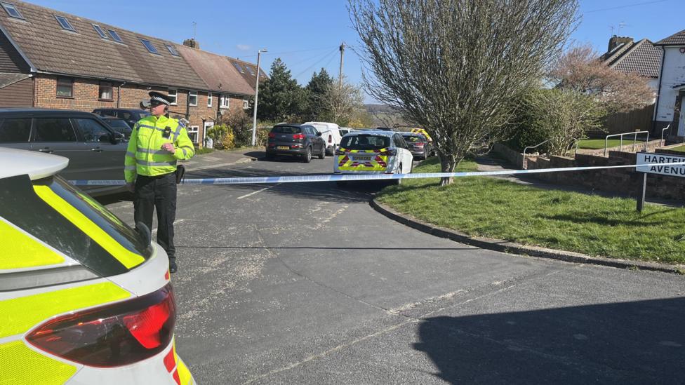 Brighton teen murder arrest after man, 57, dies at house - BBC News