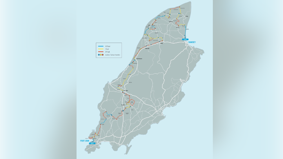Off-road route revealed for reinvented Isle of Man Gran Fondo - BBC News