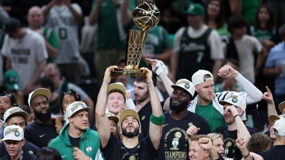NBA Finals: Boston Celtics beat Dallas Mavericks 106-88 to win record ...