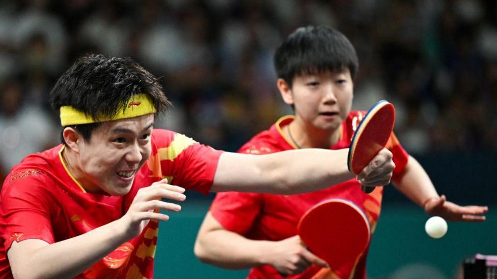 Olympics table tennis: China's Wang and Sun win mixed doubles gold ...