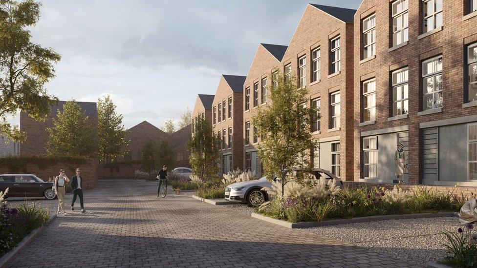 Homes approved for historic mill and dye works - BBC News