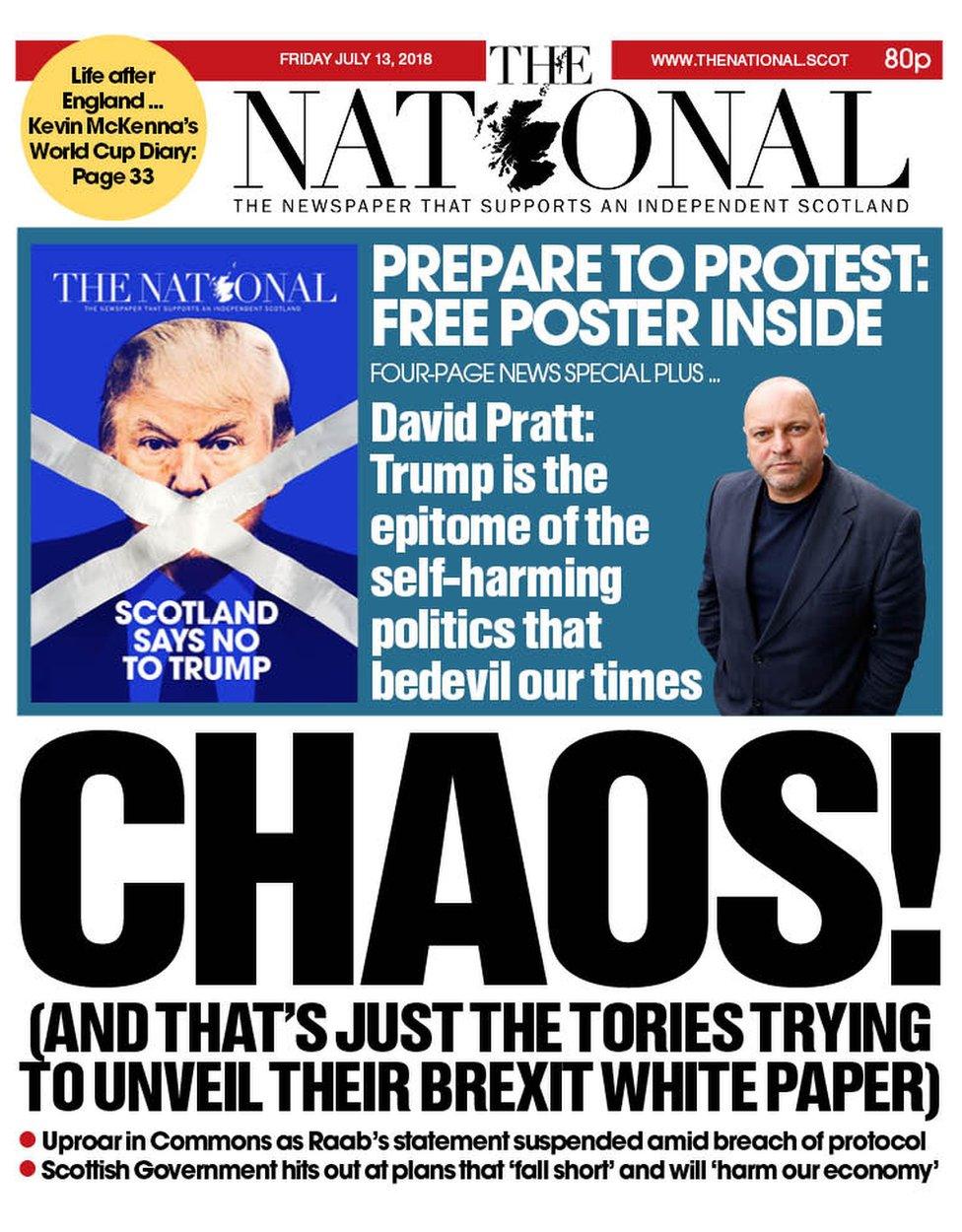 The papers: Trump wades into Brexit row - BBC News