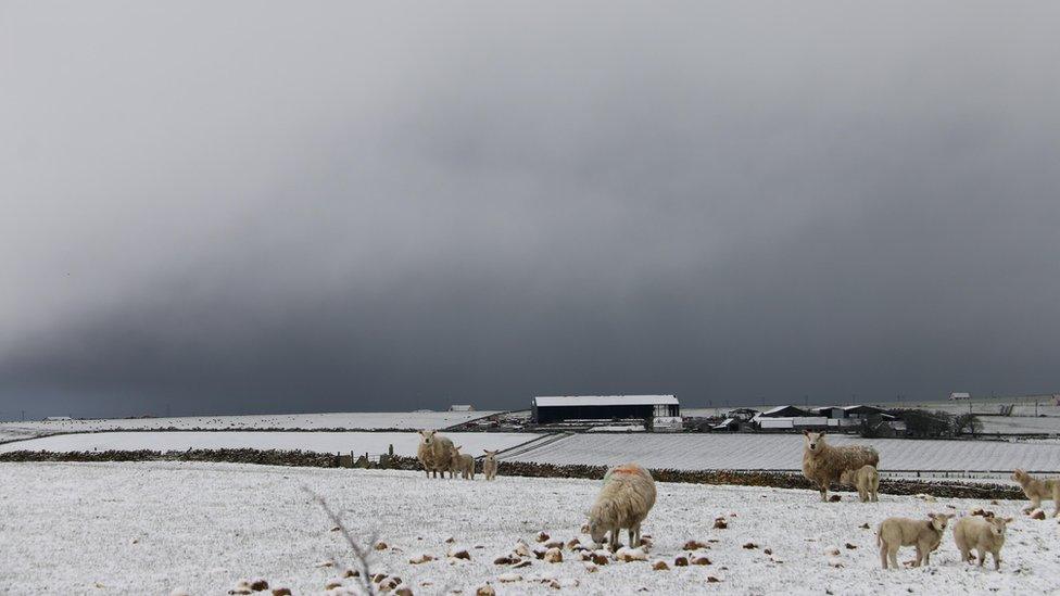 April snow expected to continue across country - BBC News