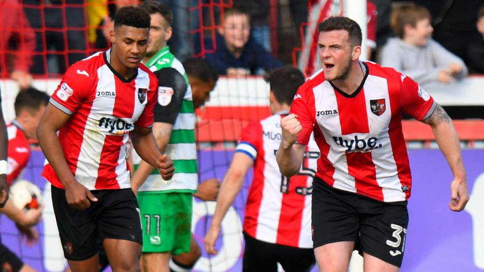Pierce Sweeney: Exeter City captain on Ollie Watkins & Jay Stansfield ...