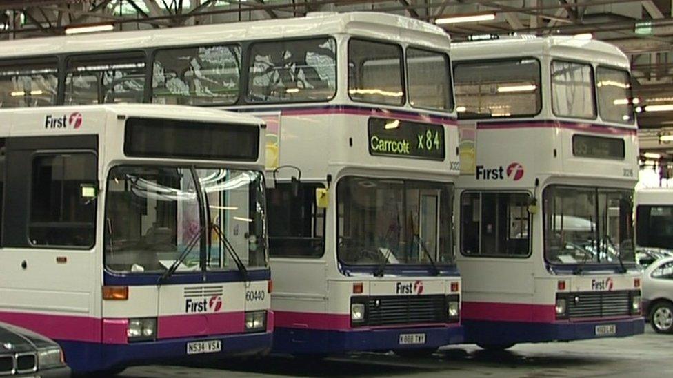 Greater Manchester bus drivers staging one-day strike - BBC News