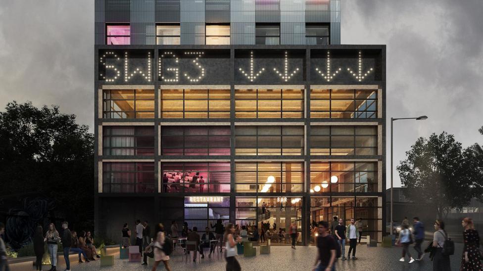 Thirteen-floor SWG3 'music lover' hotel gets go-ahead in Glasgow - BBC News