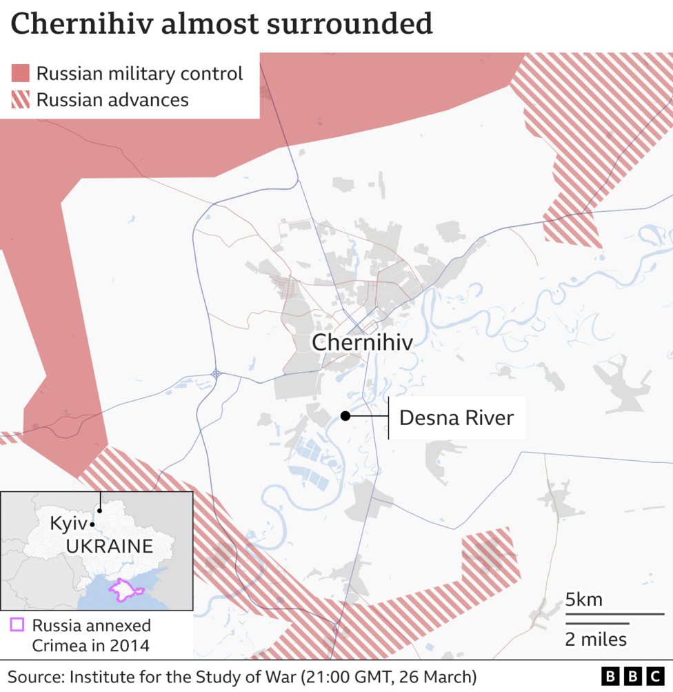 In Chernihiv, civilians are trapped as hospitals and schools attacked ...