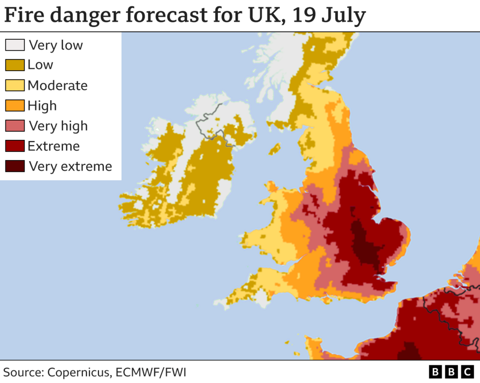 Heatwave: The UK and Europe's record temperatures in maps and charts ...