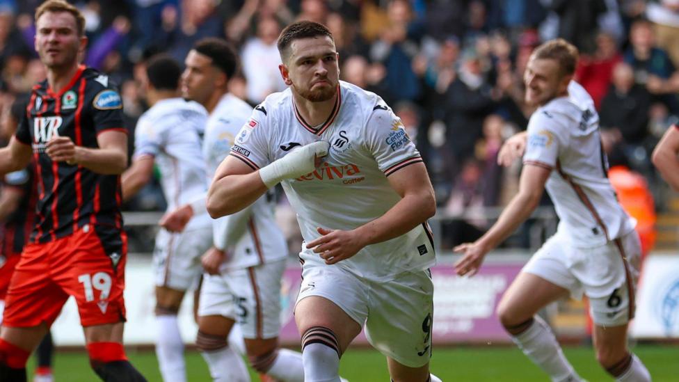 Swansea City: Goncalo Franco star of Blackburn triumph - Roberts - BBC ...