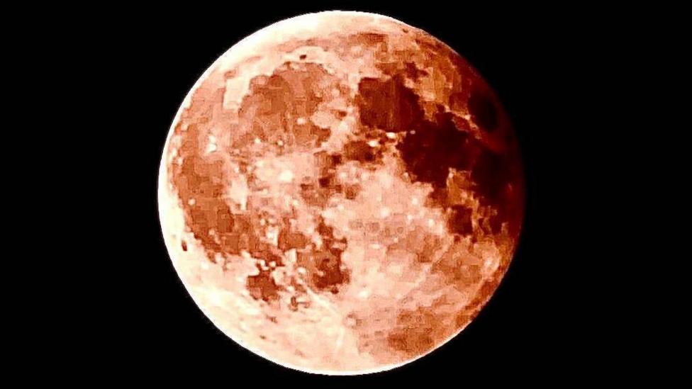 Lunar eclipse: Blood Moon captured on camera in the South West - BBC News