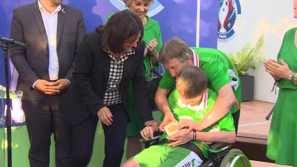 Euro 2016: Irish fan Jamie Monaghan defies rare condition to collect ...