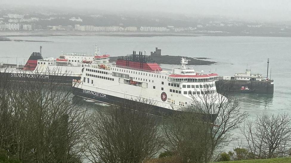Isle of Man ferry sailings cancelled due to bad weather - BBC News