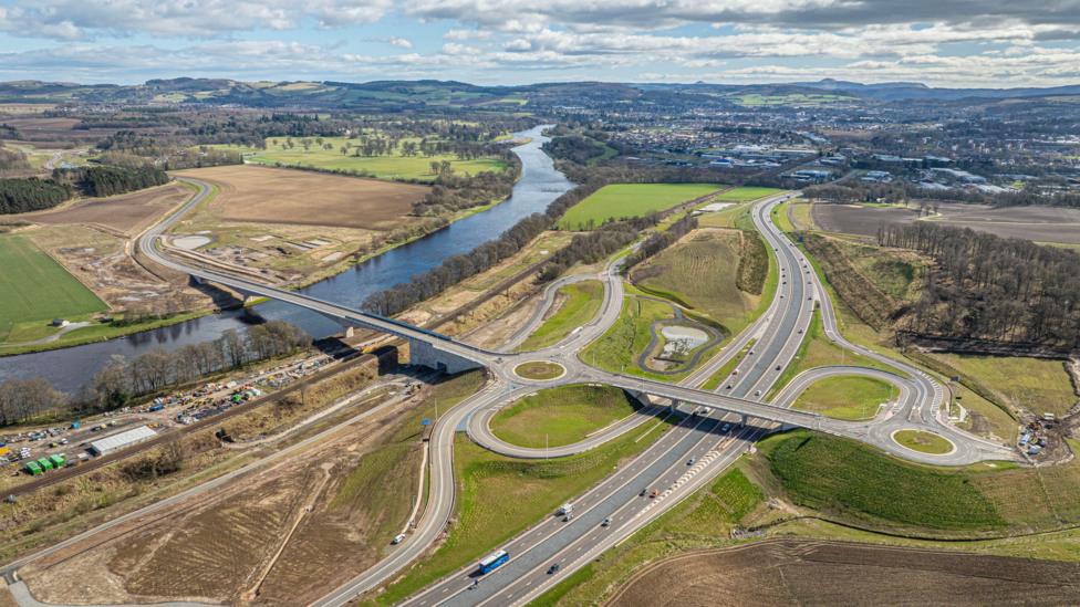 New £150m River Tay crossing opens after years of planning - BBC News