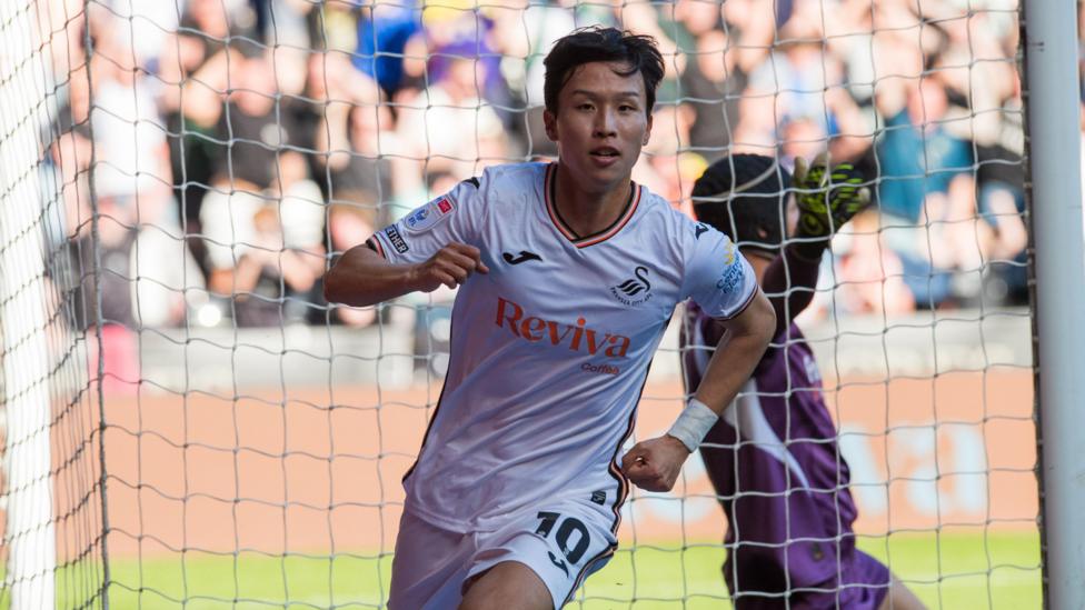 Swansea City 1-0 Derby County: Eom Ji-Sung goal ends Rams' winning run ...