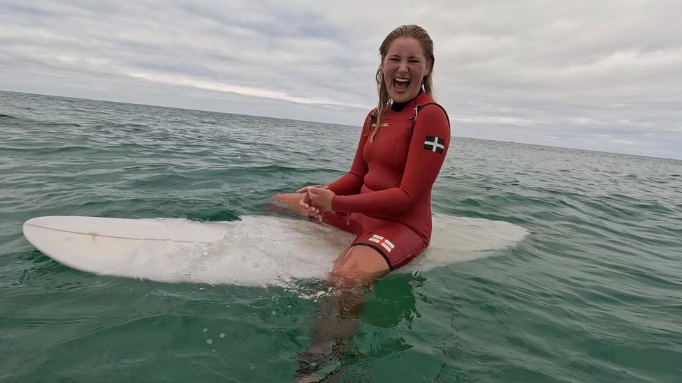 Miss England Milla Magee wages war on body stereotypes - BBC News