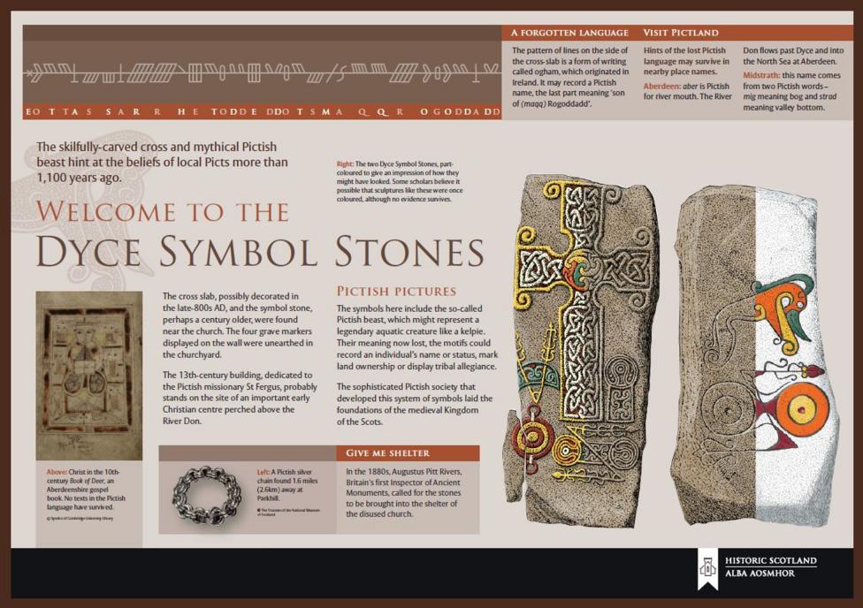 Scotland's carved Pictish stones re-imagined in colour - BBC News