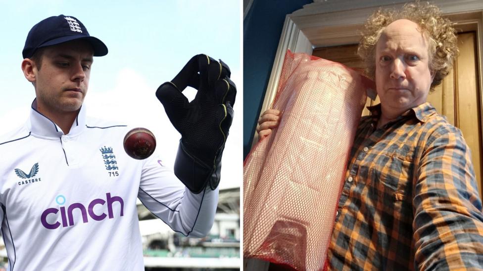 Pakistan v England: Jamie Smith's kit delivered by TMS scorer Andy ...