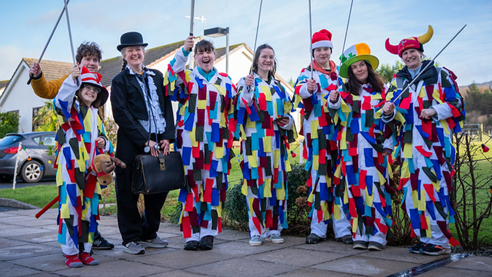 The White Boys: Historic Manx folk theatre makes seasonal return - BBC News