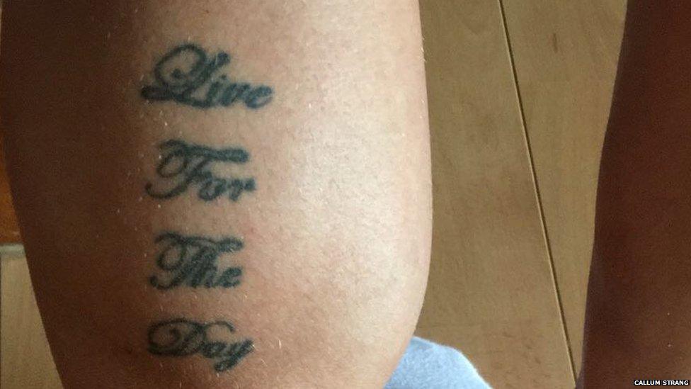 Scottish football fan gets Chris Martin and Coldplay lyrics tattooed on ...