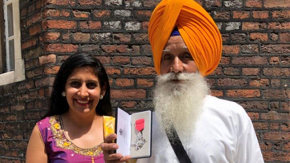 Skipping Sikh awarded MBE for inspiring exercise videos - BBC News