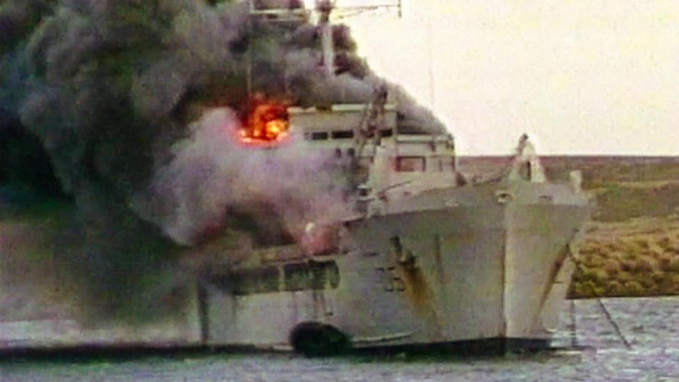 Falklands War: Welsh Guards cleared of blame over Sir Galahad bombing ...