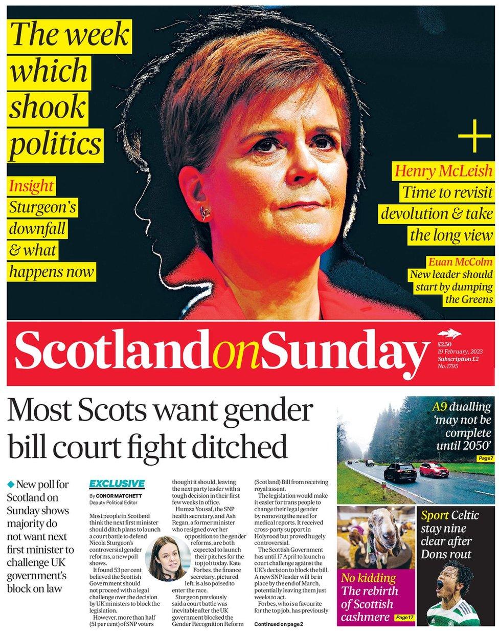 Scotland's papers: Battle over gender bill and Green coalition risk ...