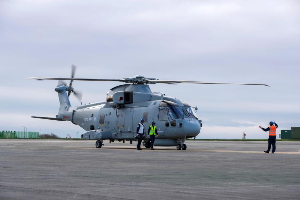 Cornwall-based RNAS Culdrose Merlin helicopter deployed to Cyprus - BBC ...