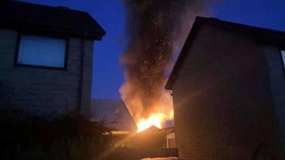 Six fire engines tackle blaze at Morecambe industrial unit - BBC News