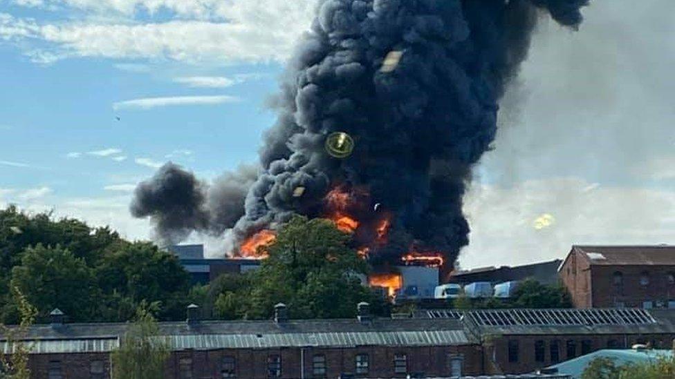 People evacuated after 'significant' Kidderminster industrial fire ...