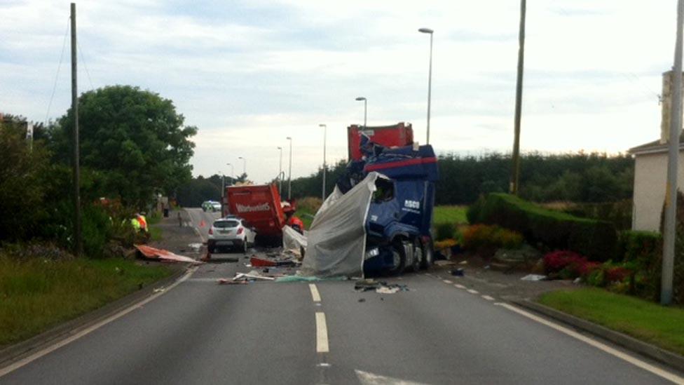 Police name two HGV drivers who died in a crash on A90 near Balmedie - BBC News