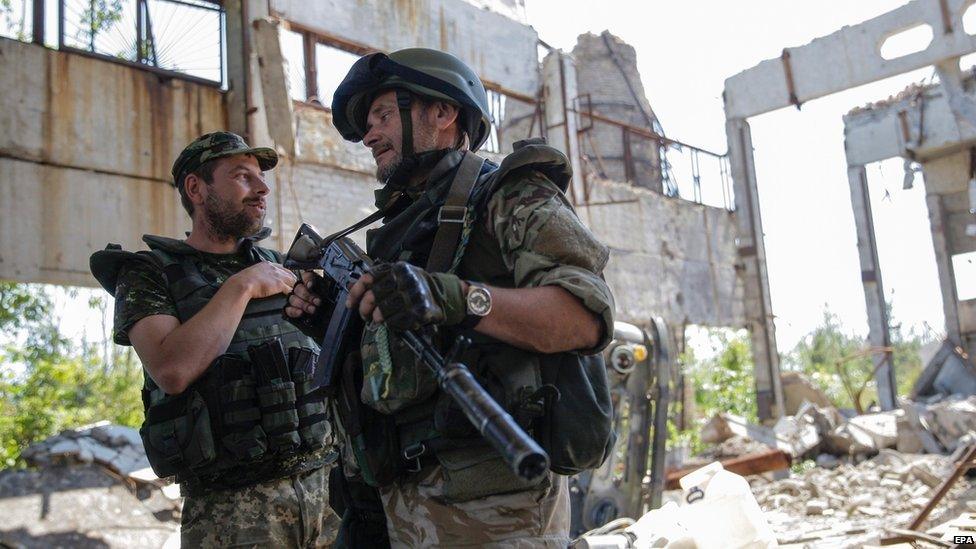 Ukraine fighting at lowest level since conflict broke out - BBC News