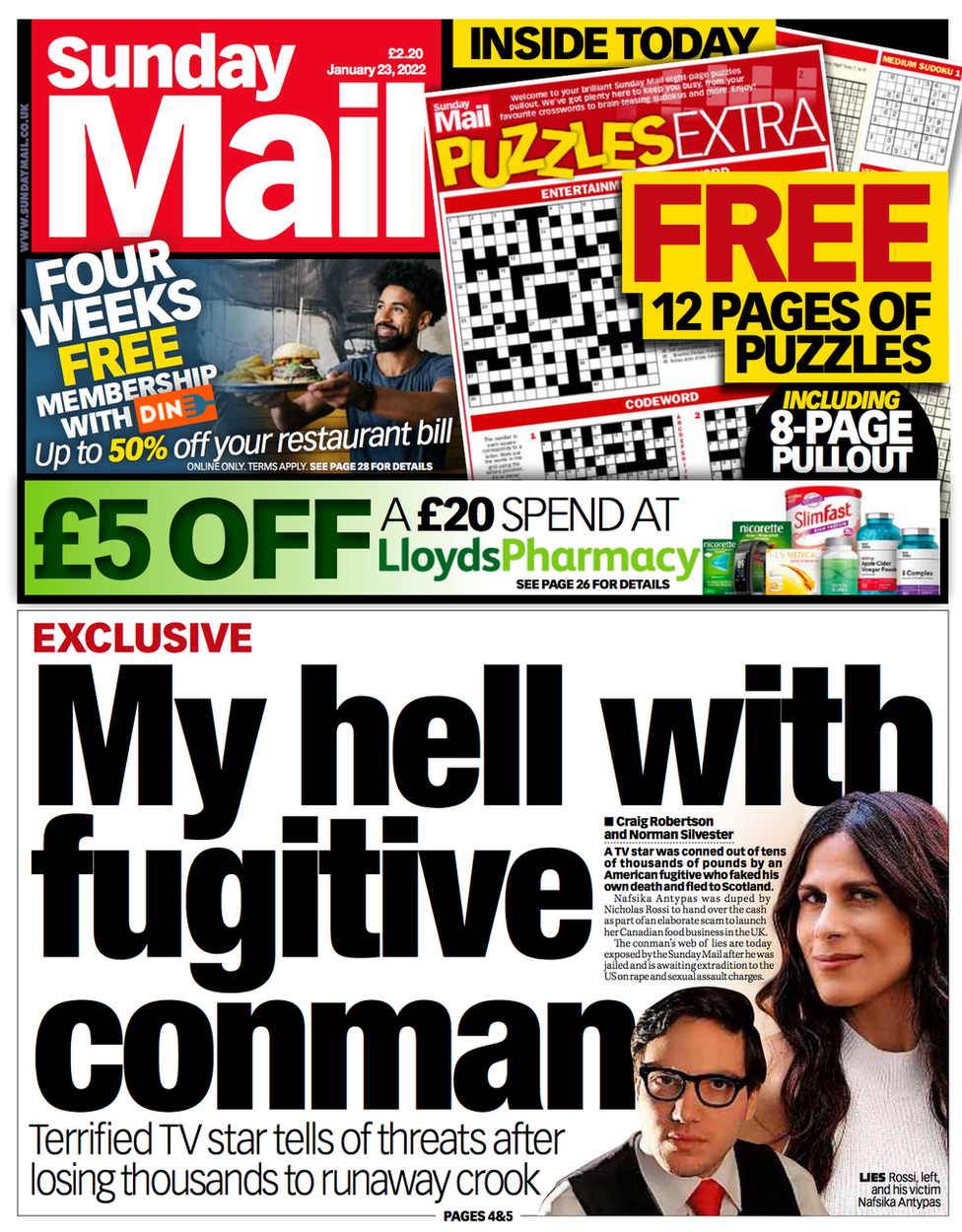 Scotland's papers: Scotland 'to lose billions' and conman revelations ...