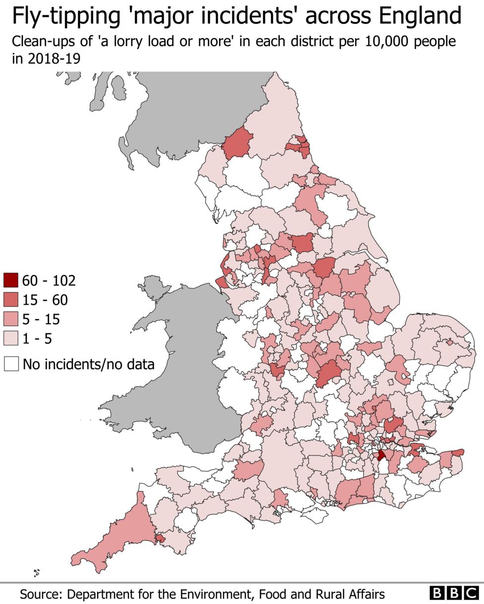 Fly-tipping: Organised crime behind large rise - BBC News