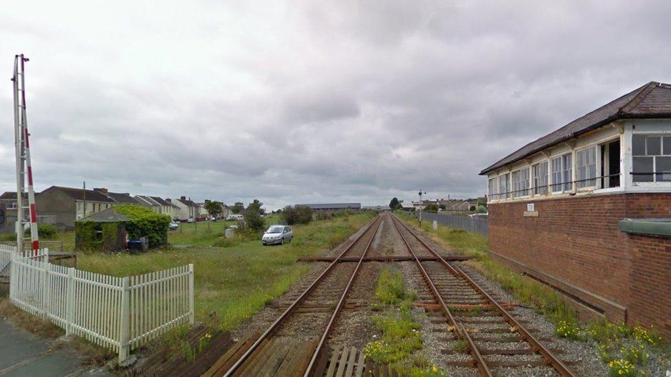 Man dies after being struck by train near Pembrey and Burry Port - BBC News