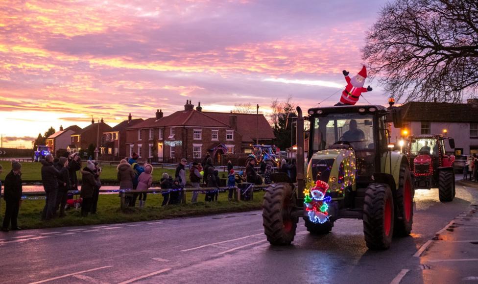Lichfield festive tractor run taking place in aid of charities - BBC News