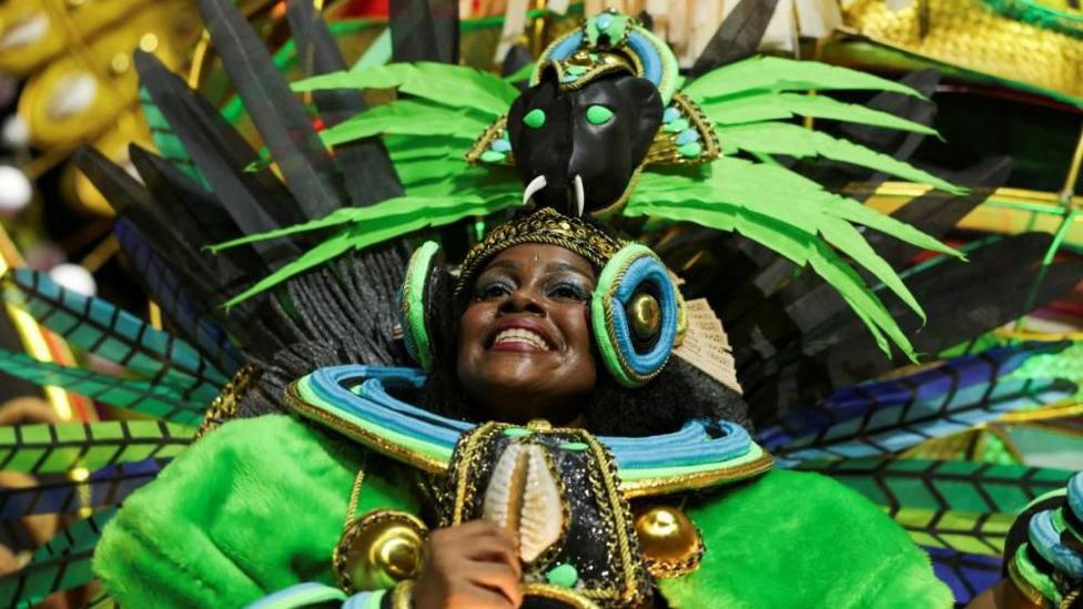 Rio Carnival: Flames, feathers and fangs feature in spectacular parade ...