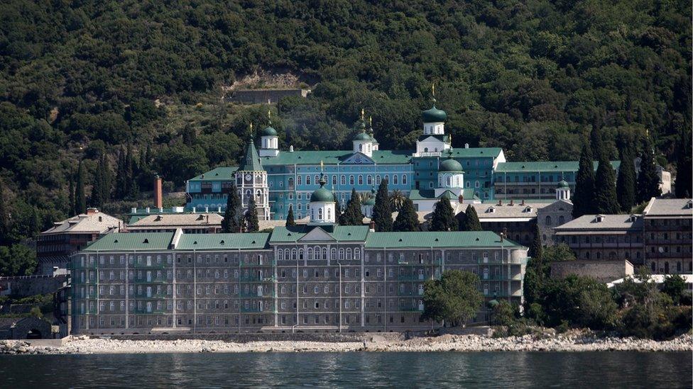 Vladimir Putin visits Mount Athos, all-male Orthodox enclave - BBC News