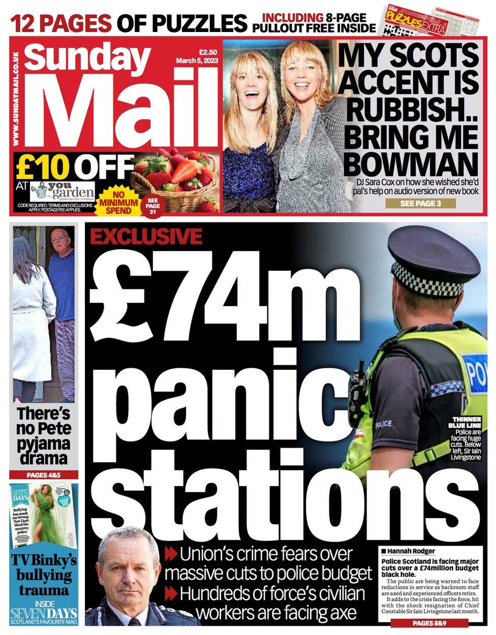 Scotland's papers: Police budget cuts and cyber threat to SNP race ...