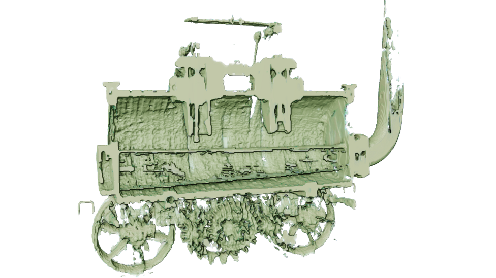 Scan reveals inner workings of oldest model loco - BBC News