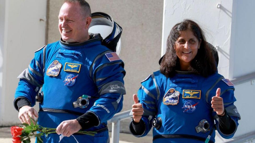 Stranded Nasa astronauts on their way back to Earth - BBC Newsround