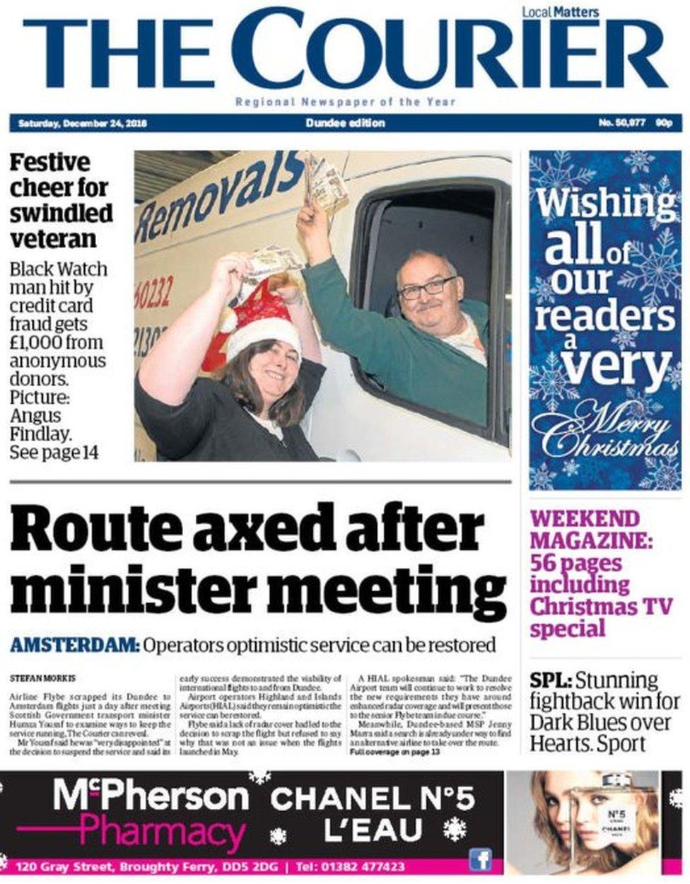 Scotland's papers: Paige killer's appeal and Storm Barbara - BBC News