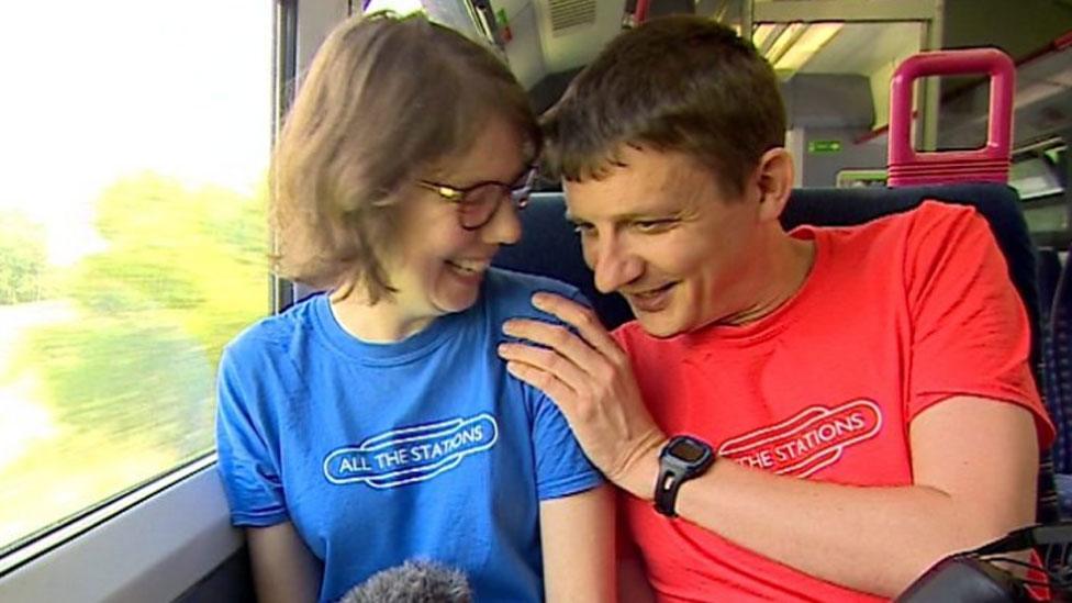 Platform shoes: Couple's bid to step out on all Britain's railway ...