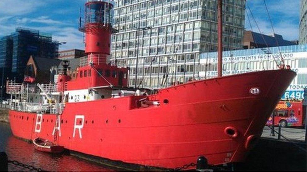 Mersey Bar lightship 'Planet' up for sale - BBC News