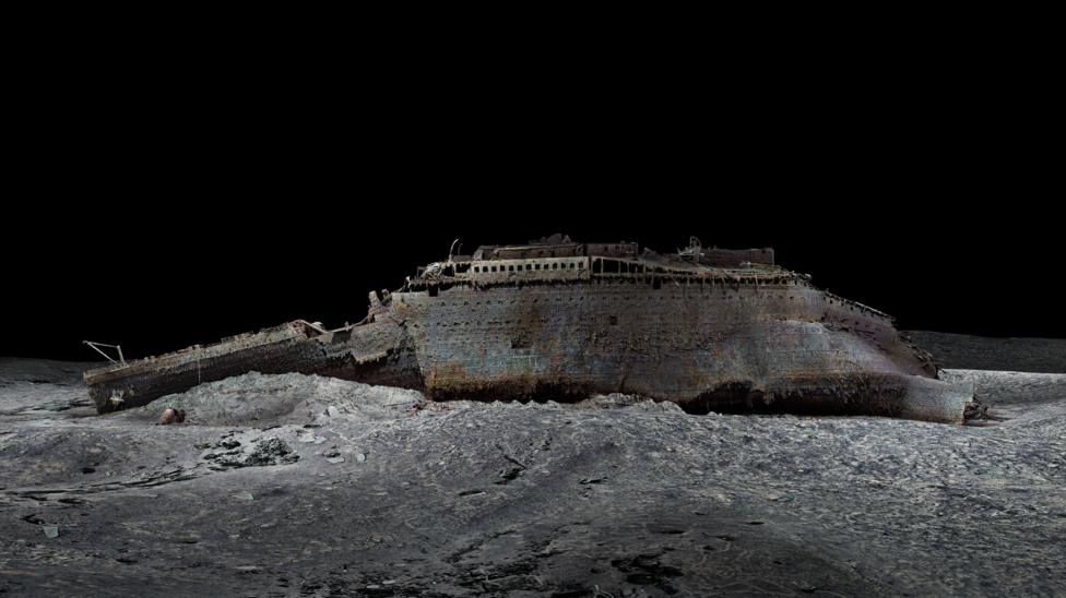 Titanic digital scan reveals new details of ship's final hours - BBC News