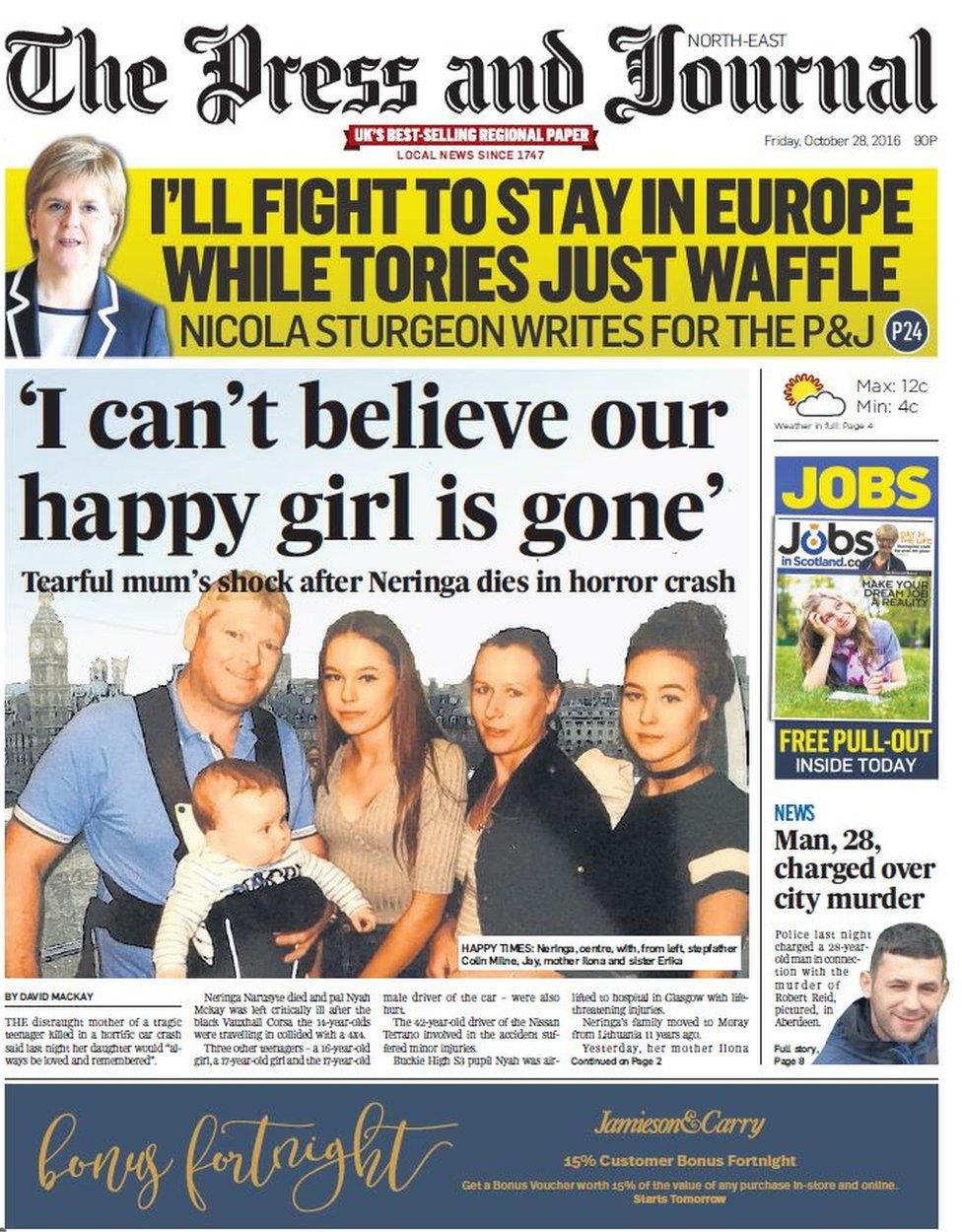 Scotland's papers: NHS 'excuses' and crash tragedy tribute - BBC News