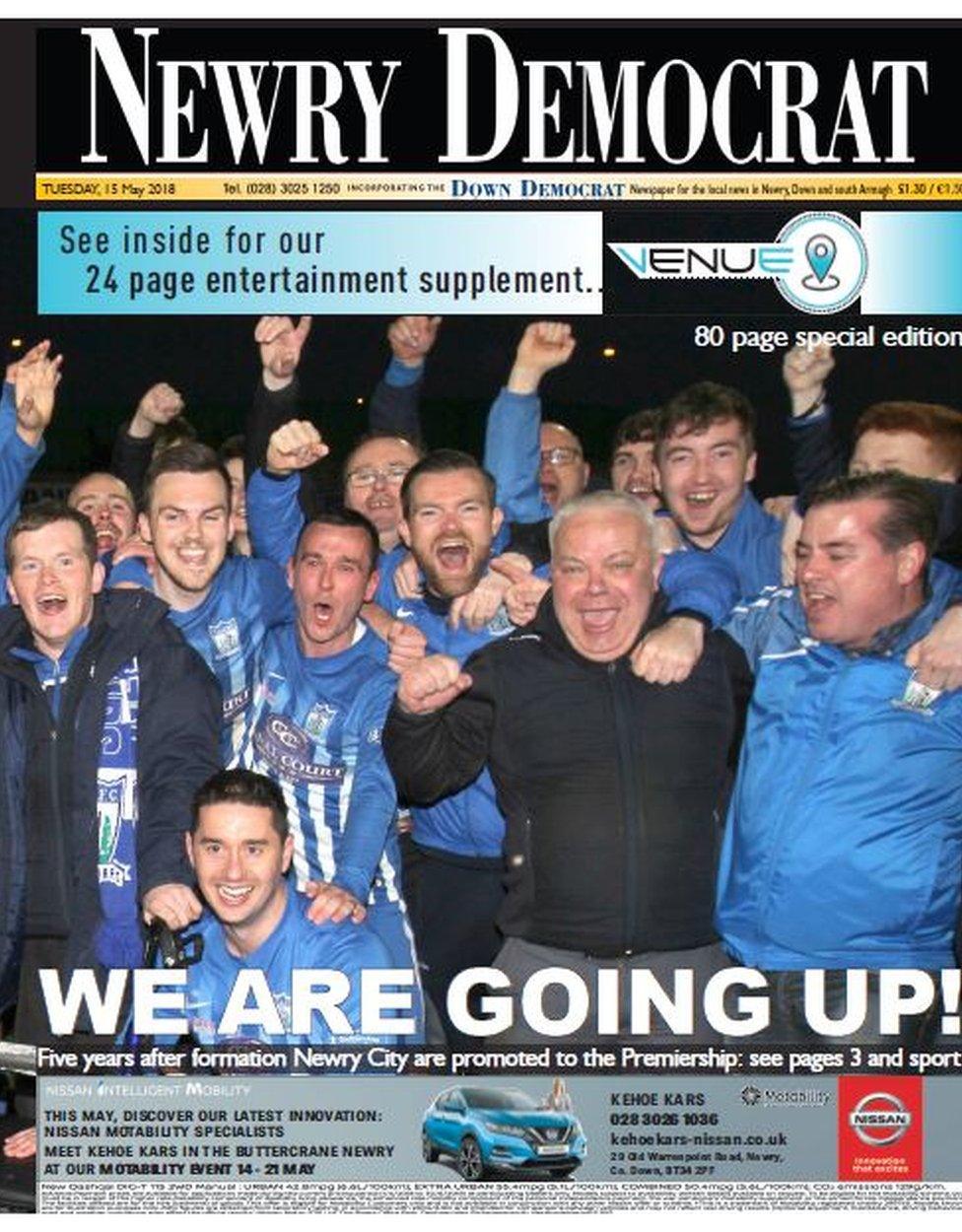 NI weekly papers: Football, wedding joy and castle for sale - BBC News