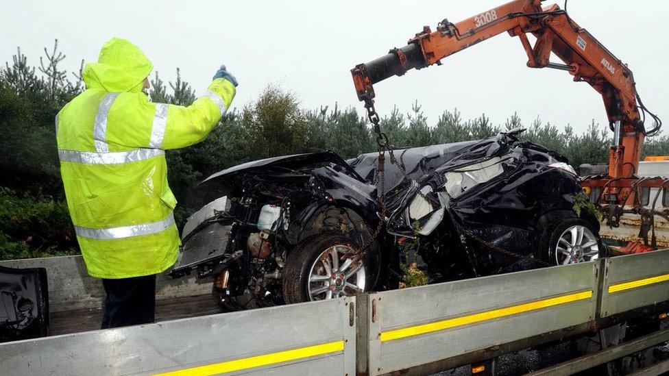 Injured footballer speaks out on driving dangers - BBC News