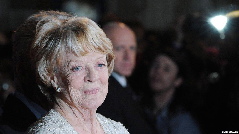 Dame Maggie Smith 'astonished' to win Emmy - BBC News